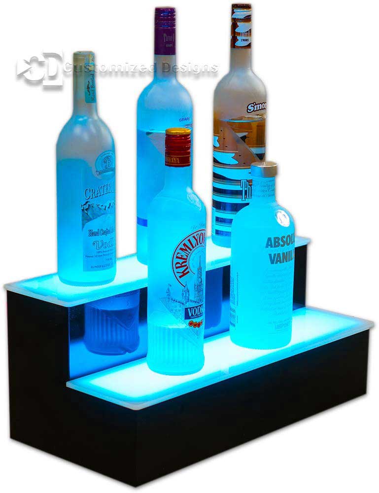 2 Step 19" Liquor Display - Customizeddesigns.com