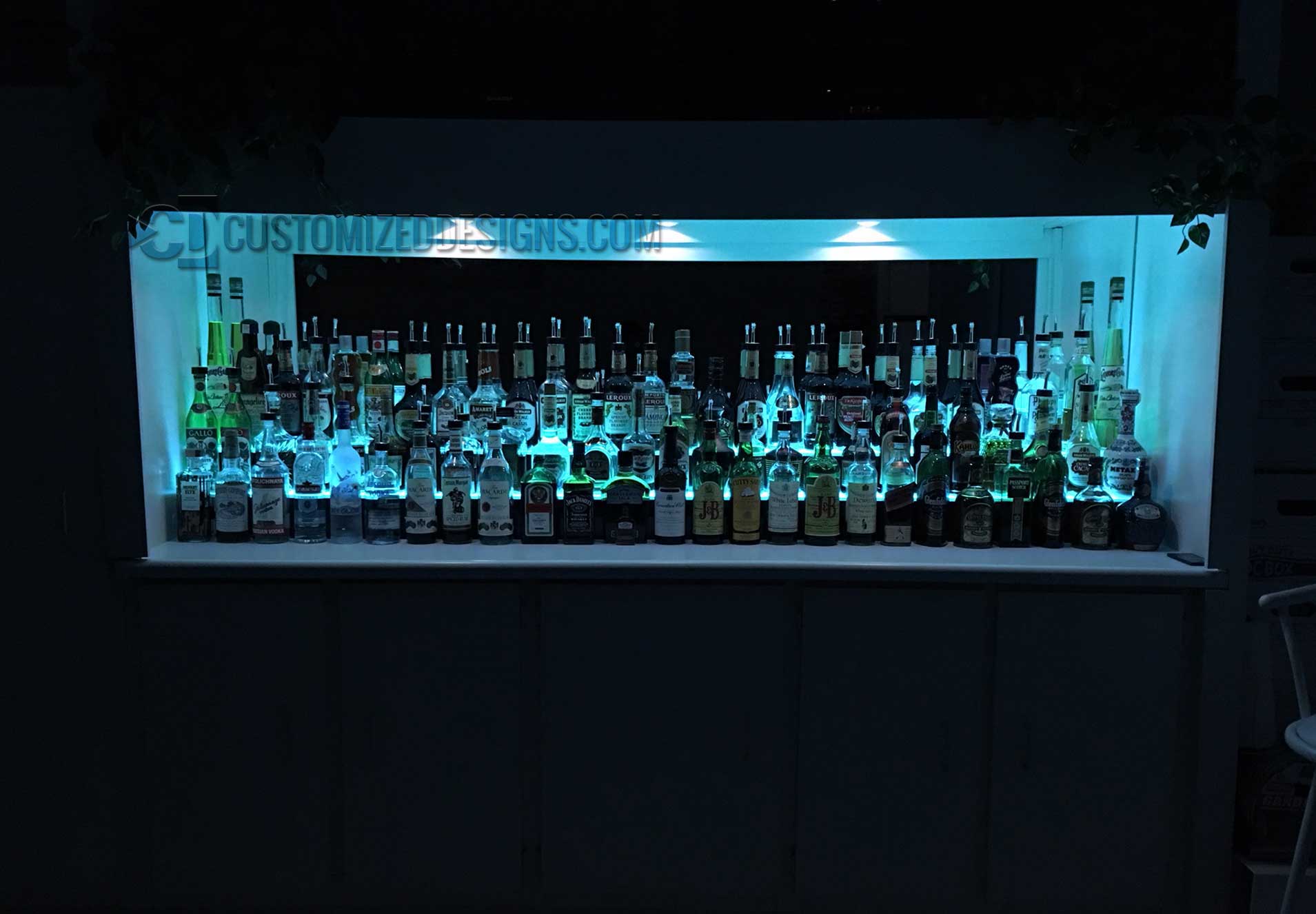 2 Step 84" Home Bar Display - Bar Displays - Products & Ideas