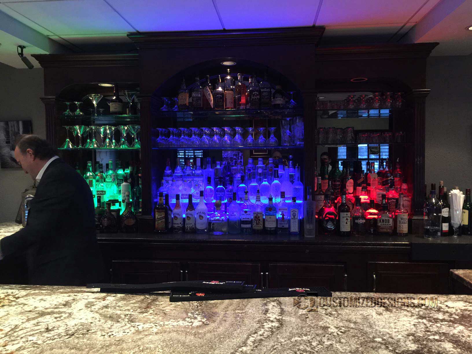 2 Tier Back Bar Display 4 - Bar & Nightclub - Products & Ideas