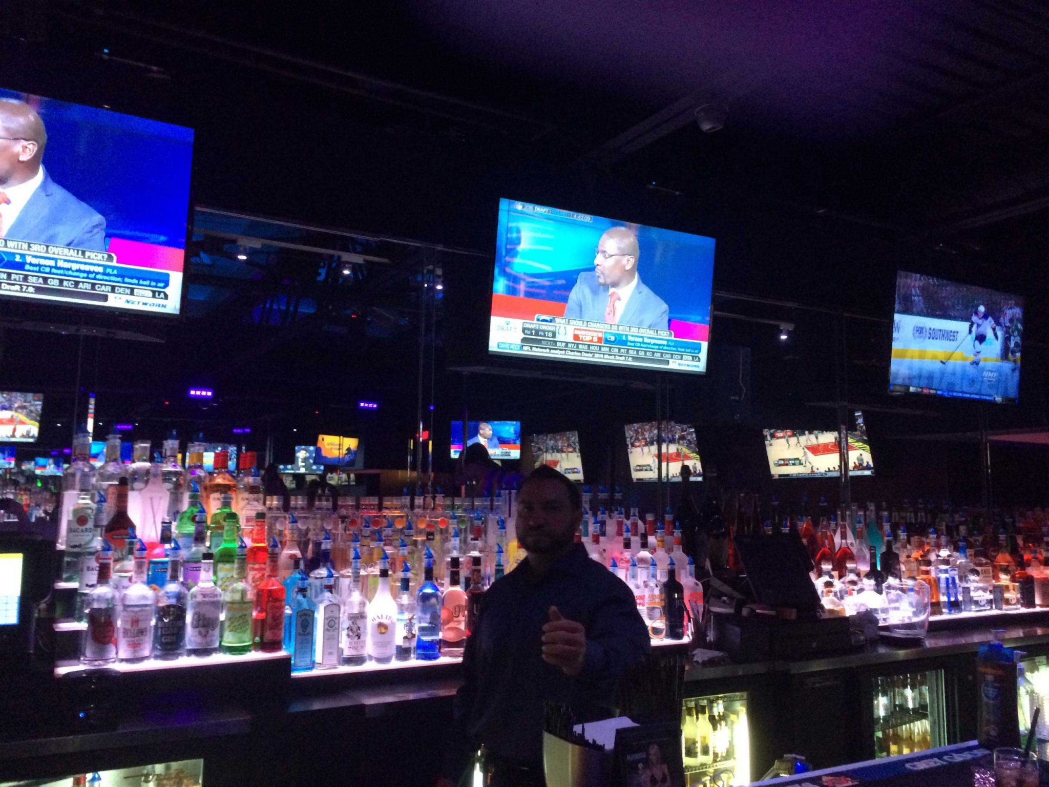 4 Step LED Liquor Shelves & Back Bar Shelving for Bars & Restaurants