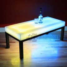 LED Lighted Lounge Coffee Table - Aurora Series - Customized Designs