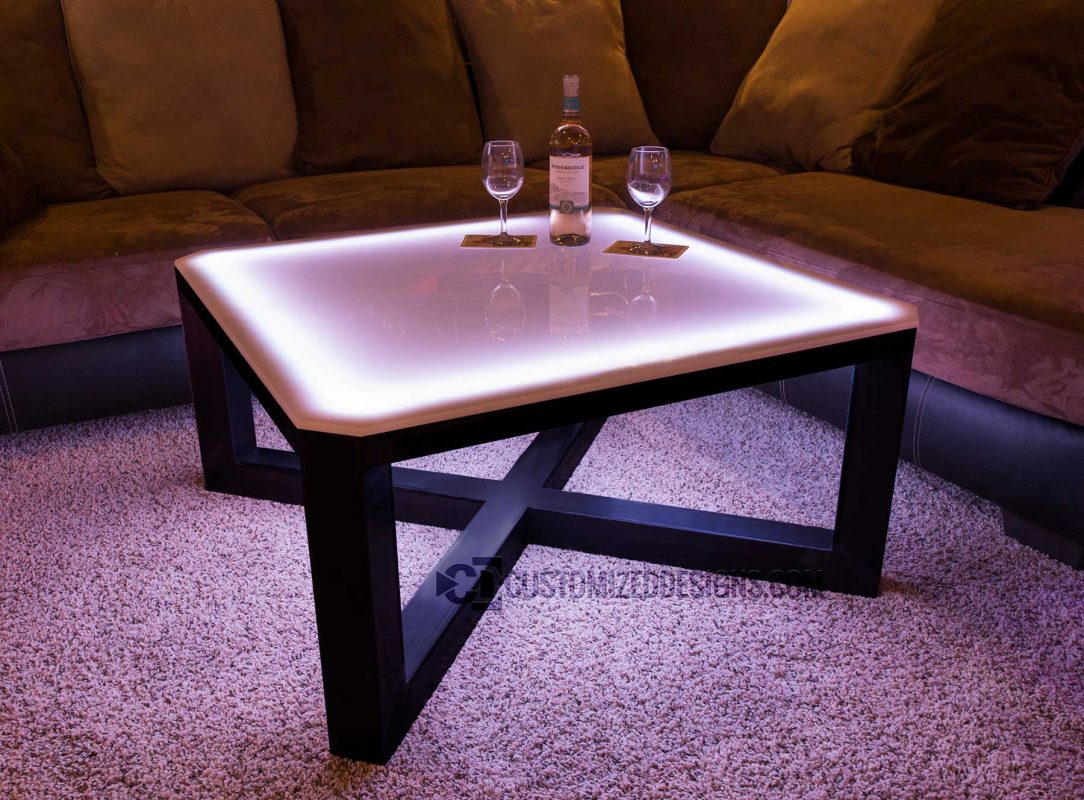 Carbon Series LED Lighted Nightclub Table