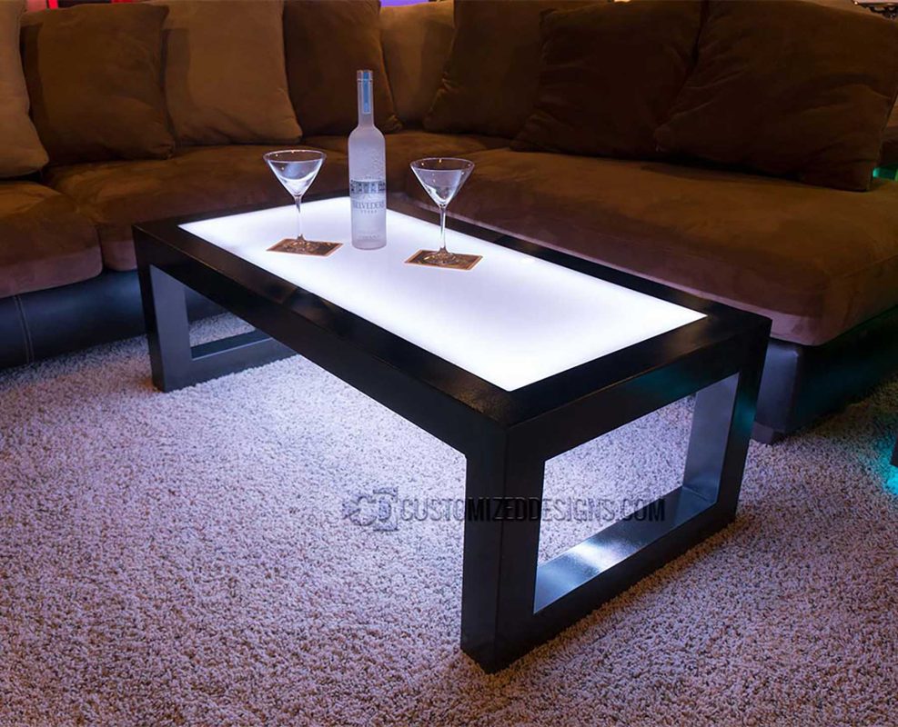 Carbon Series LED Coffee Table - Customizeddesigns.com