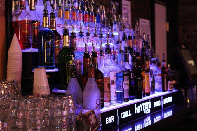 LED Lighted Bar Shelving - Made in the USA