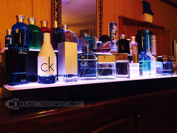 Two Tier LED Display for Cologne - Bar Displays - Products & Ideas