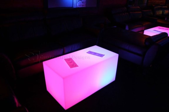 Lumen 36x18 Lighted Coffee Table - Customizeddesigns.com