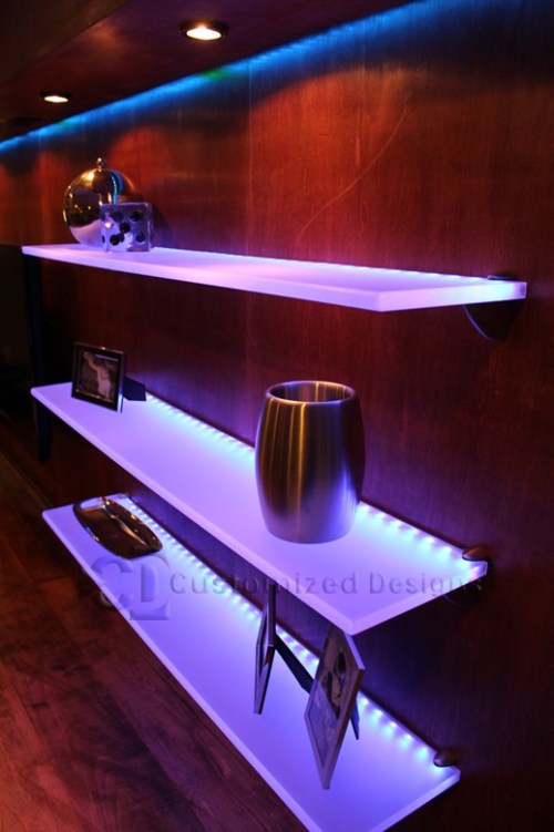 LED Illuminated Floating Shelf for Modern Homes | Customized Designs