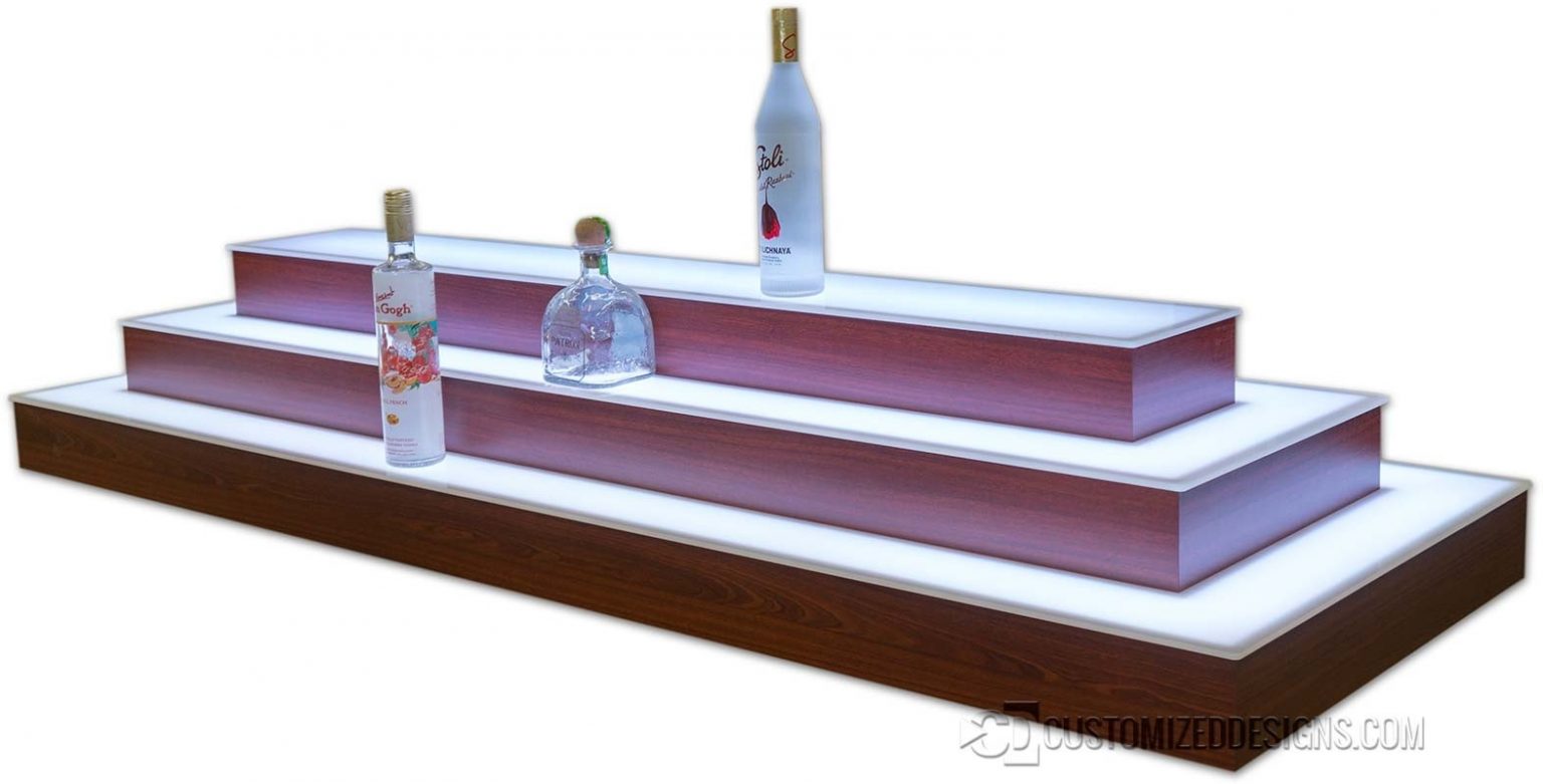 Multi-Sided Island Style Commercial Bar Shelving for Restaurants & Bars