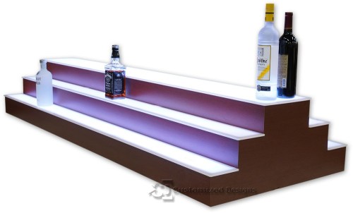 Multi-Sided Island Style Commercial Bar Shelving for Restaurants & Bars