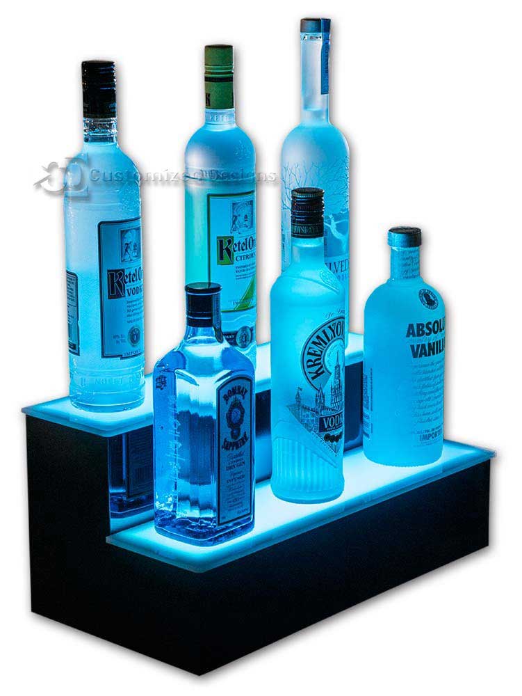2 Step 18" Liquor Display - Customizeddesigns.com
