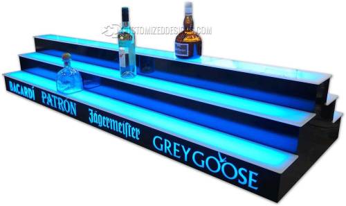 Multi-Sided Island Style Commercial Bar Shelving for Restaurants & Bars