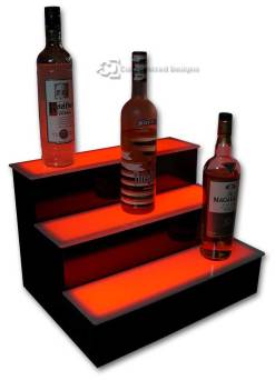 3 Step 18" Liquor Display - Customized Designs