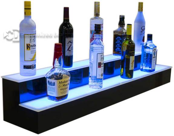 2 Step 46" Liquor Display - Customizeddesigns.com
