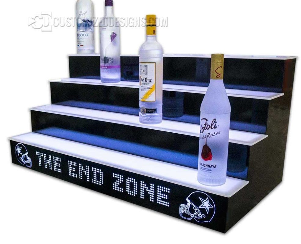 Football Themed 4 Tier Liquor Display w/ Cowboys Helmets - Sports ...