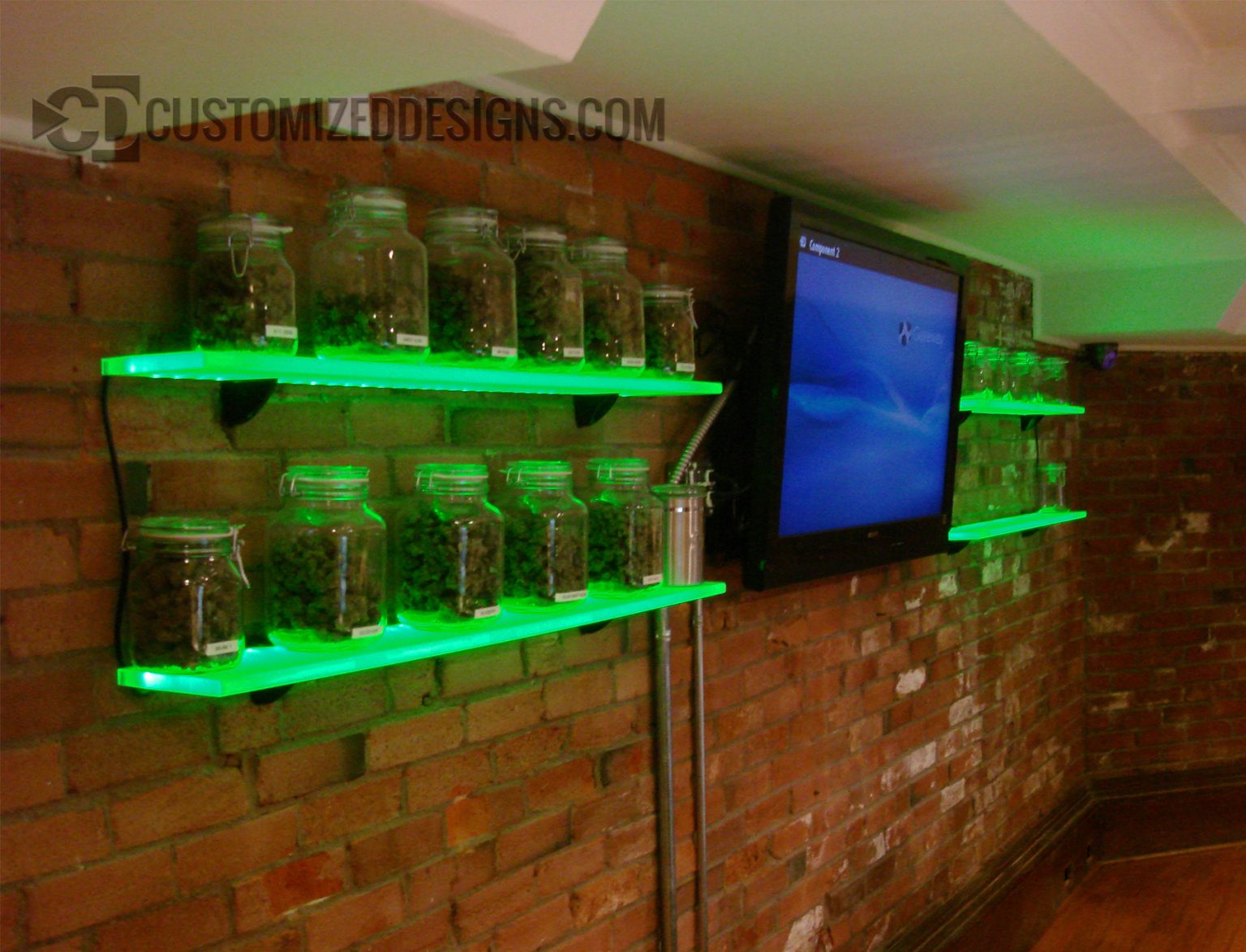 LED Lighted Shelves | Back Bar Shelving For Home Bars & Restaurants