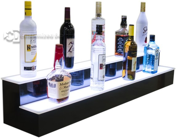 2 Step 46" Liquor Display - Customizeddesigns.com