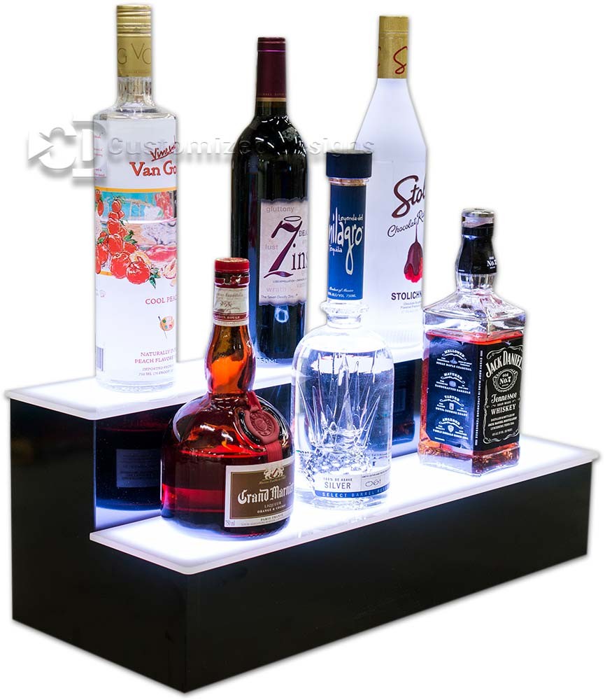 2 Step 24" Liquor Display - Customizeddesigns.com